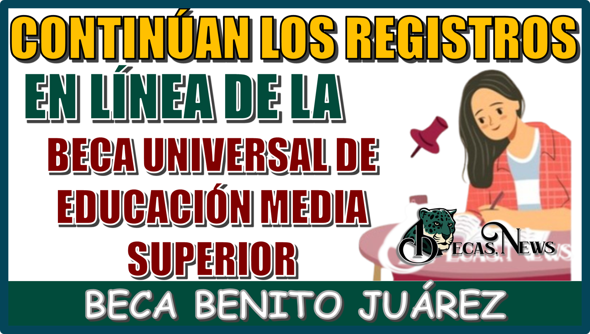 CONTINÚAN LOS REGISTROS EN LÍNEA DE LA BECA UNIVERSAL DE EDUCACIÓN ...